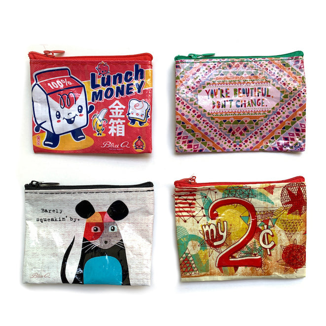 Blue Q | Eco Coin Purses | Shop at The Choosy Chick